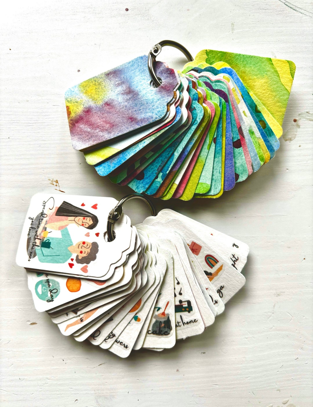 Self-care Cards | Watercolor Tags With Self-care Prompts | 28 Self-care ...