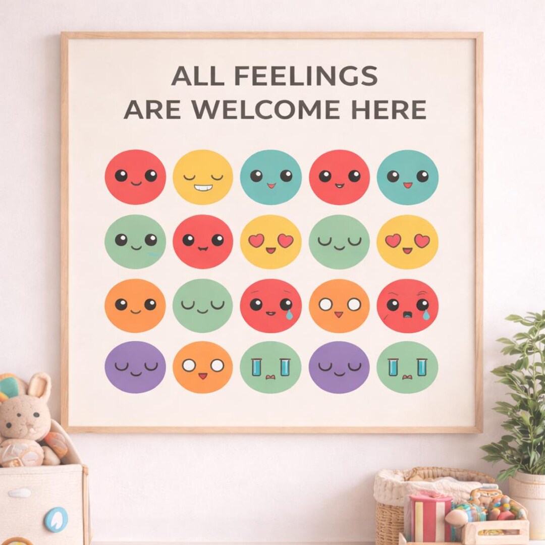 All Feelings Are Welcome Poster | Autism Calm Corner Printable ...