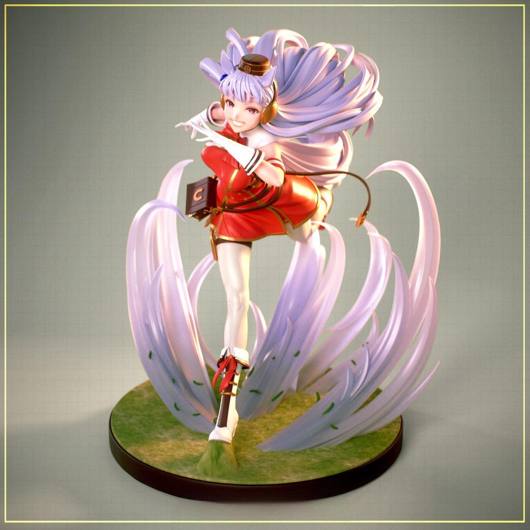 Gold Ship STL Anime Girl 3D Print Model High Detail Figure for Resin ...