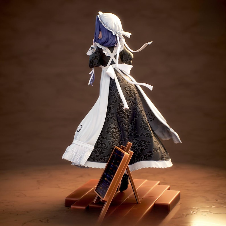 Hololive Ouro Kronii STL Anime Girl 3D Print Model for Resin & FDM - Etsy