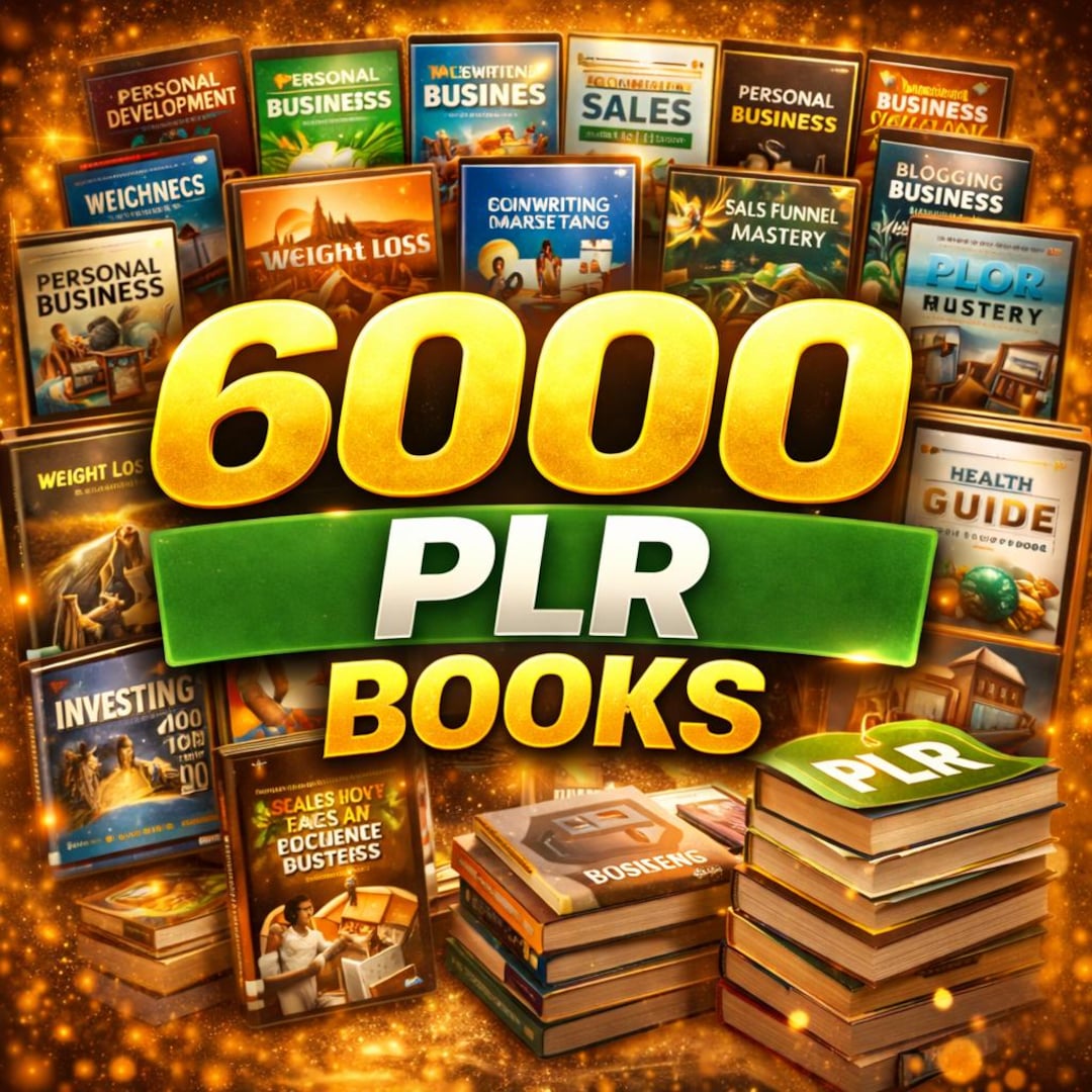 6000+ PLR Books Bundle | Resell Rights Digital Library - Etsy UK