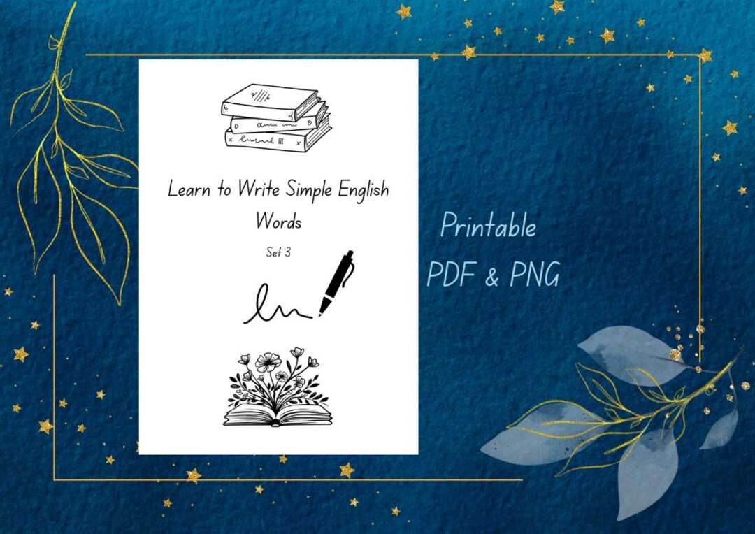 Learn to Write Words – Set 3 | Tracing & Writing Practice Worksheets ...
