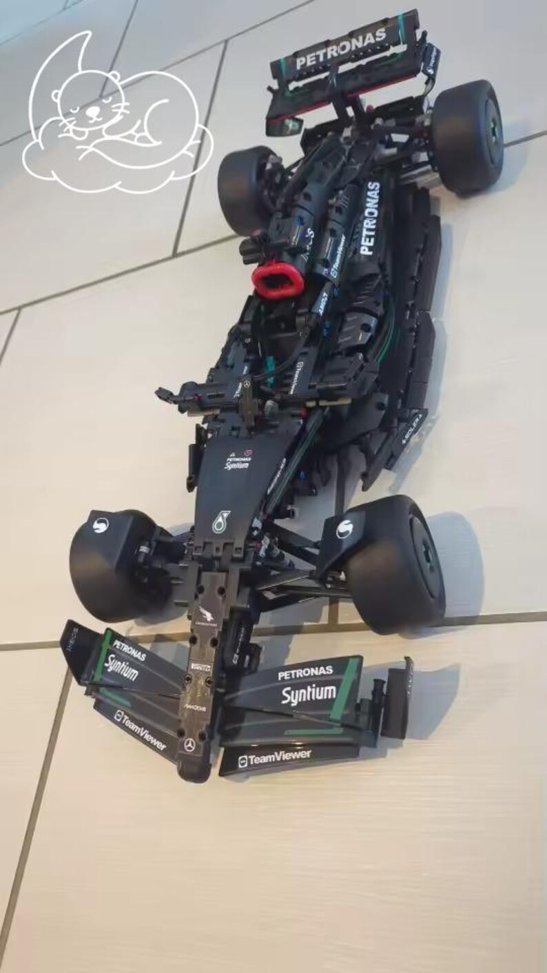 Huge Mercedes F1 W14 Building Blocks · 1642 Pcs · 63cm Super Scale ...