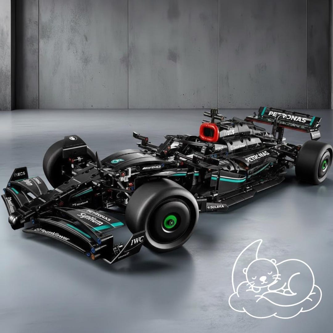 Huge Mercedes F1 W14 Building Blocks · 1642 Pcs · 63cm Super Scale ...