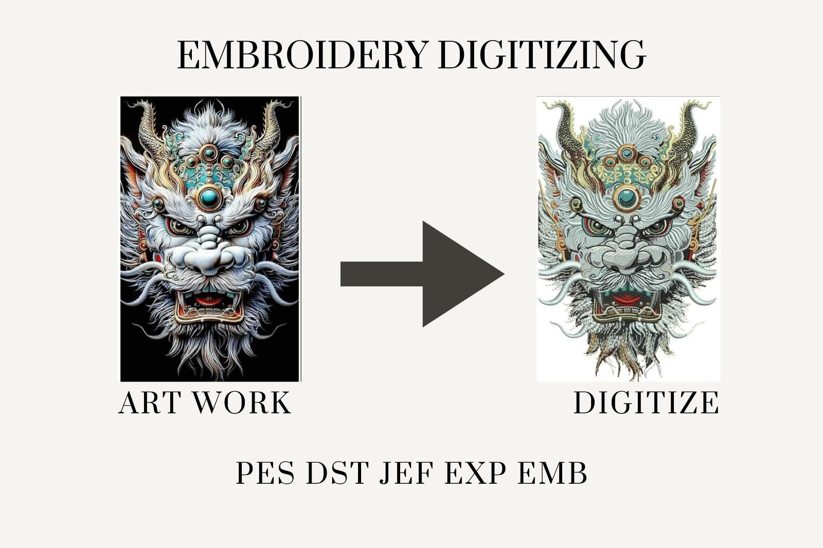 Custom Embroidery Digitizing Service | Logo to DST, PES, EMB Files | 1 ...