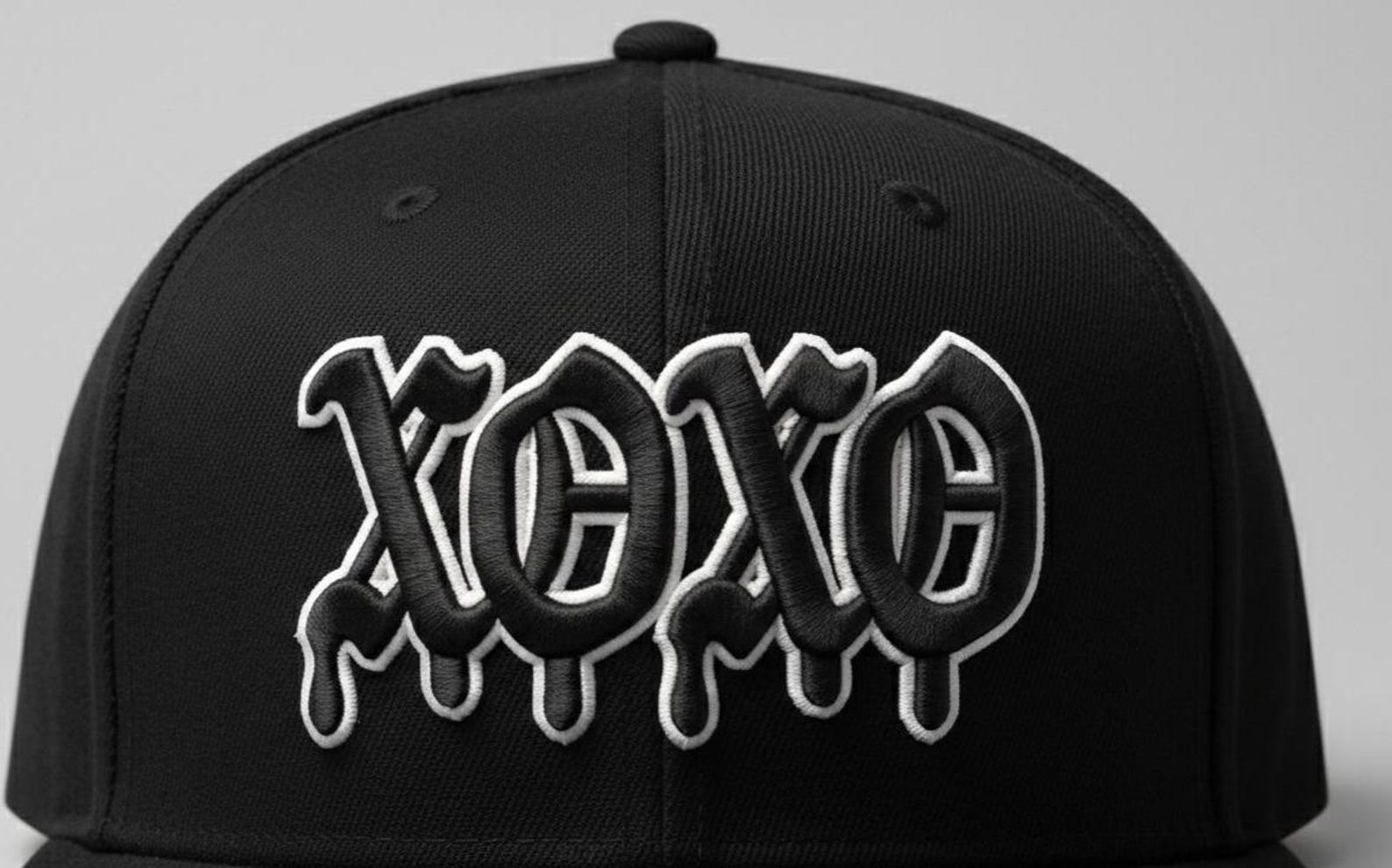 XOXO Hat Embroidery Design 3D Puff (digital Download) - Etsy