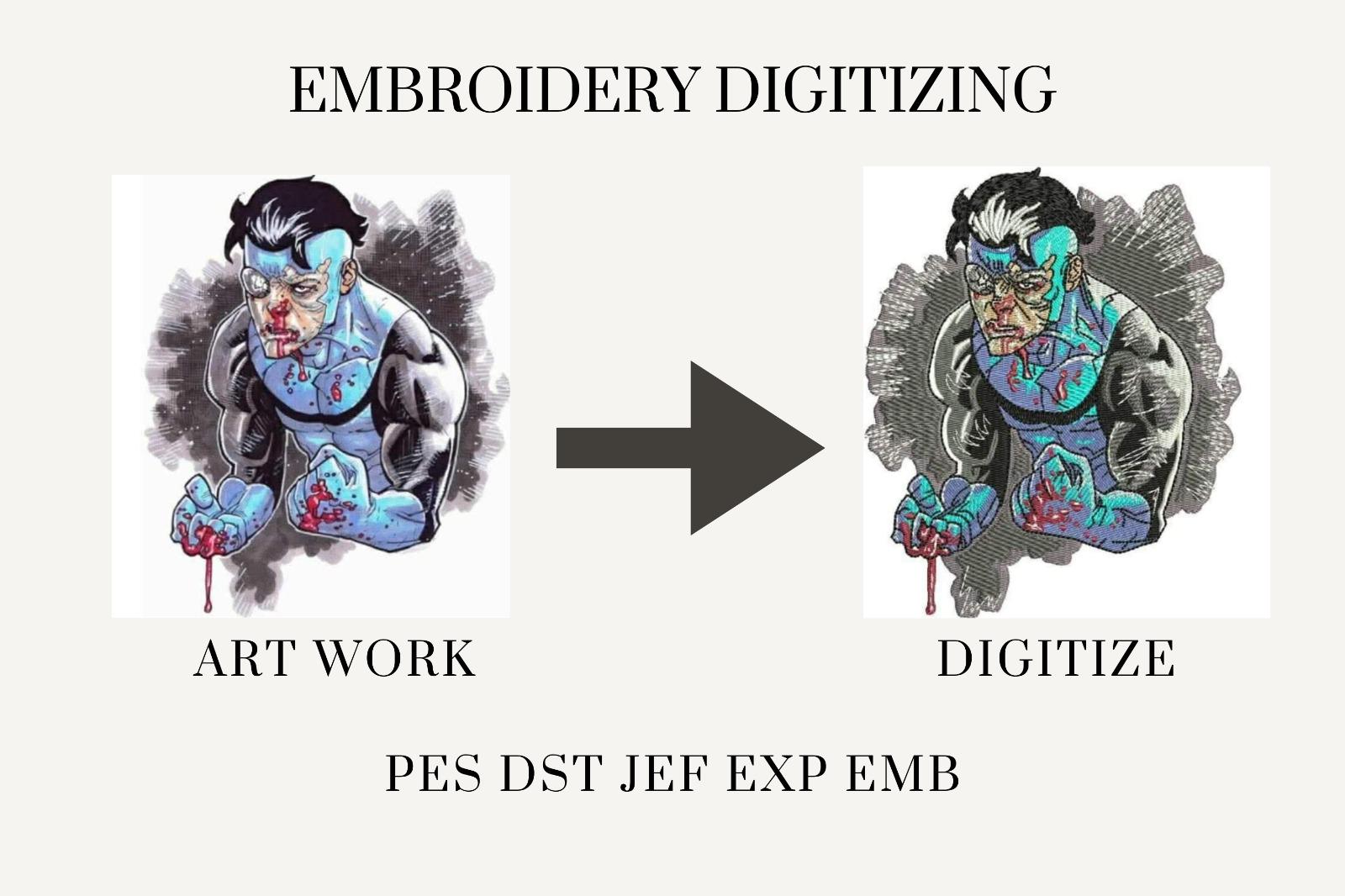 Custom Embroidery Digitizing Service | Logo to DST, PES, EMB Files | 1 ...