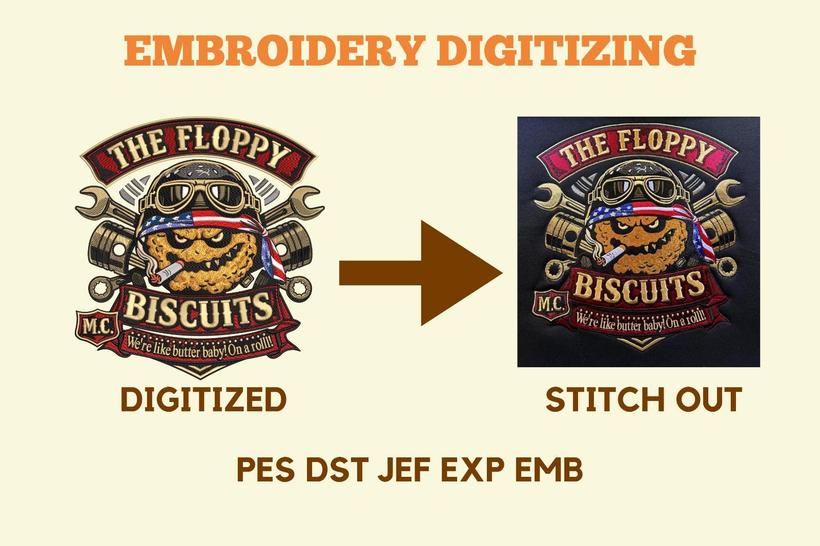 Custom Embroidery Digitizing Service | Logo to DST, PES, EMB Files | 1 ...