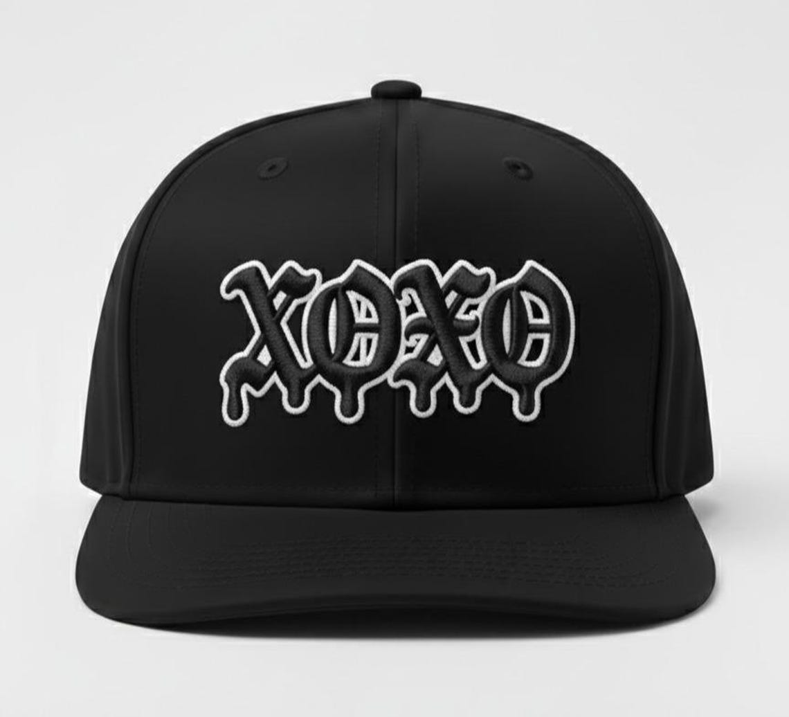 XOXO Hat Embroidery Design 3D Puff (digital Download) - Etsy