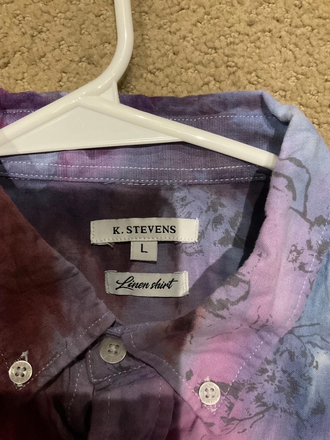 Ice Dye #5- K. Steven’s , Size L - Etsy