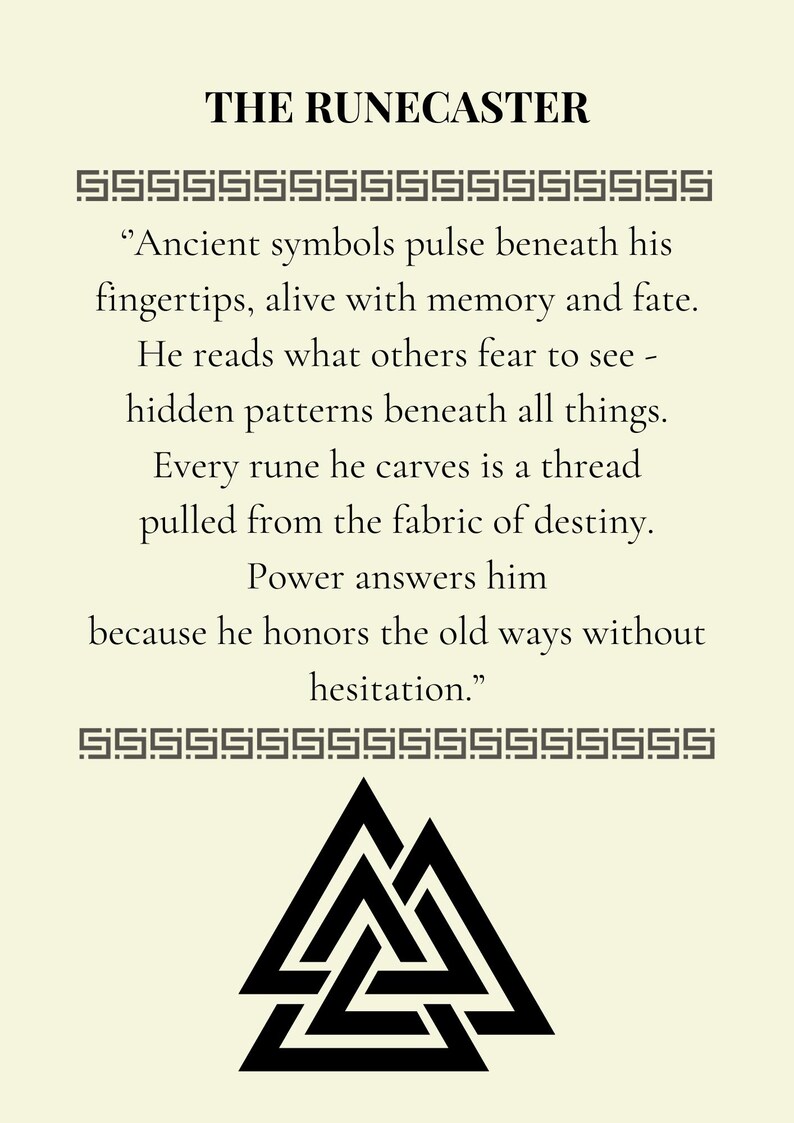 Printable Character Traits - Digital PDF & PNG, Norse and Germanic ...