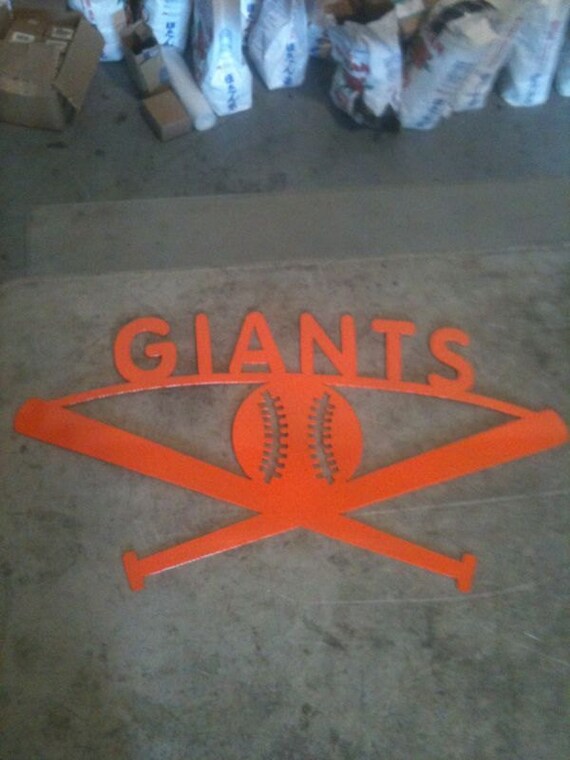 Items similar to San Francisco Giants metal baseball sign on Etsy