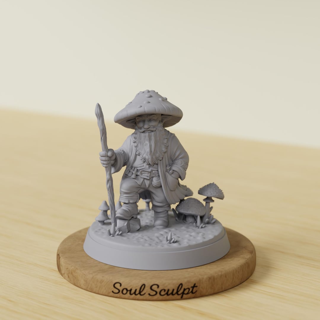Forest Gnome Wizard | Gnome Wizard | 28mm 32mm 38mm | Dnd Mini ...