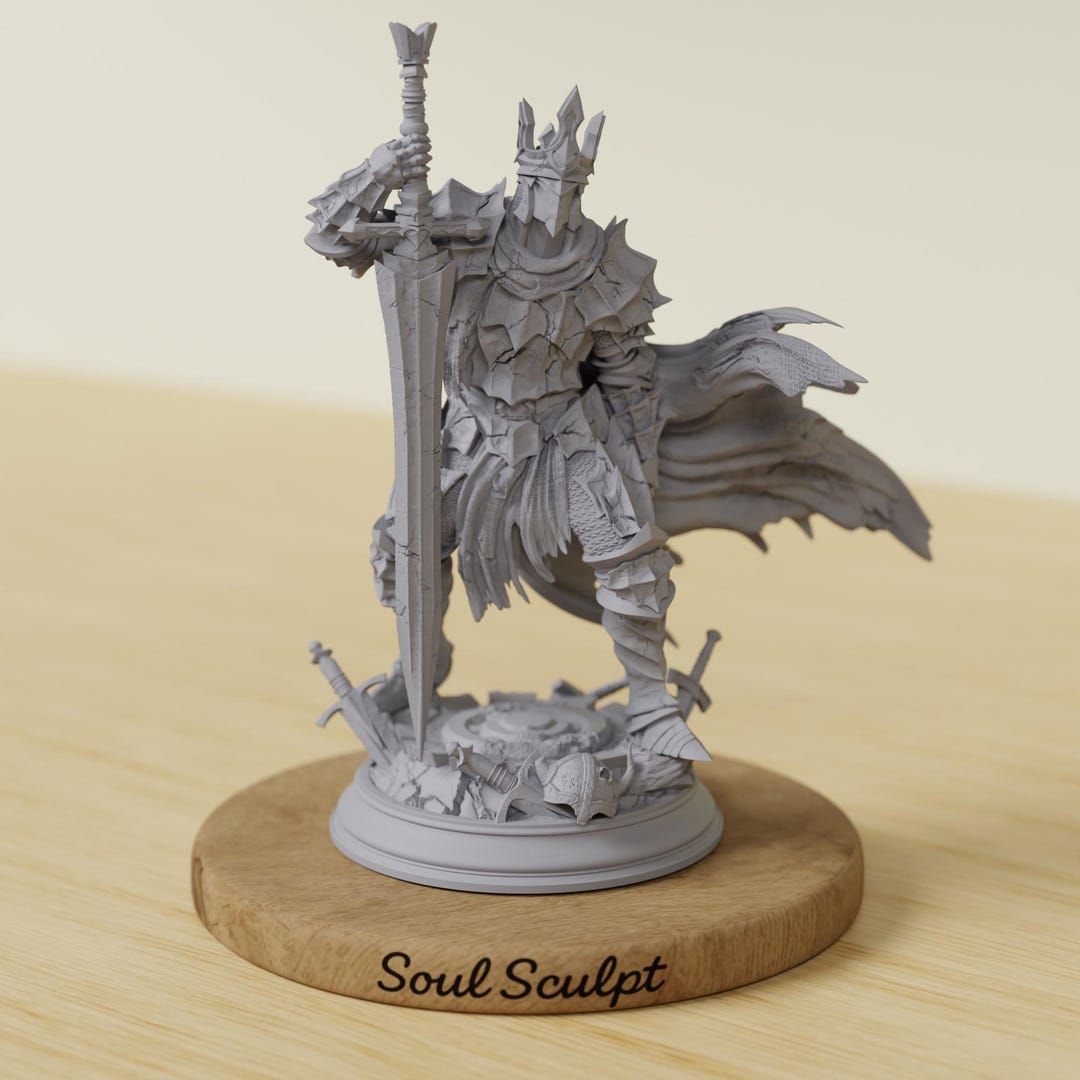 Void Knight Miniature | Human Fighter Paladin Warlock | Dnd Dungeons ...