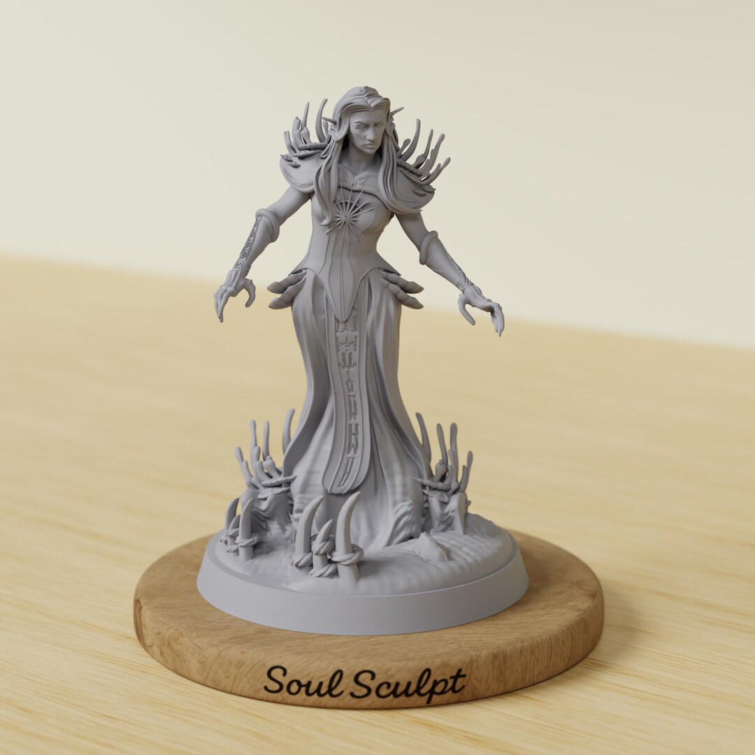 Vampire Queen Miniature | Undead Dark Noble | 28mm 32mm 38mm | Dnd ...