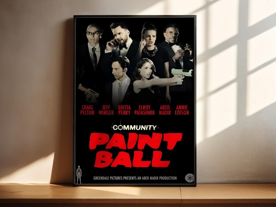 Community TV Show Poster | Comedy Sitcom Series Wall Art | Cult TV ...