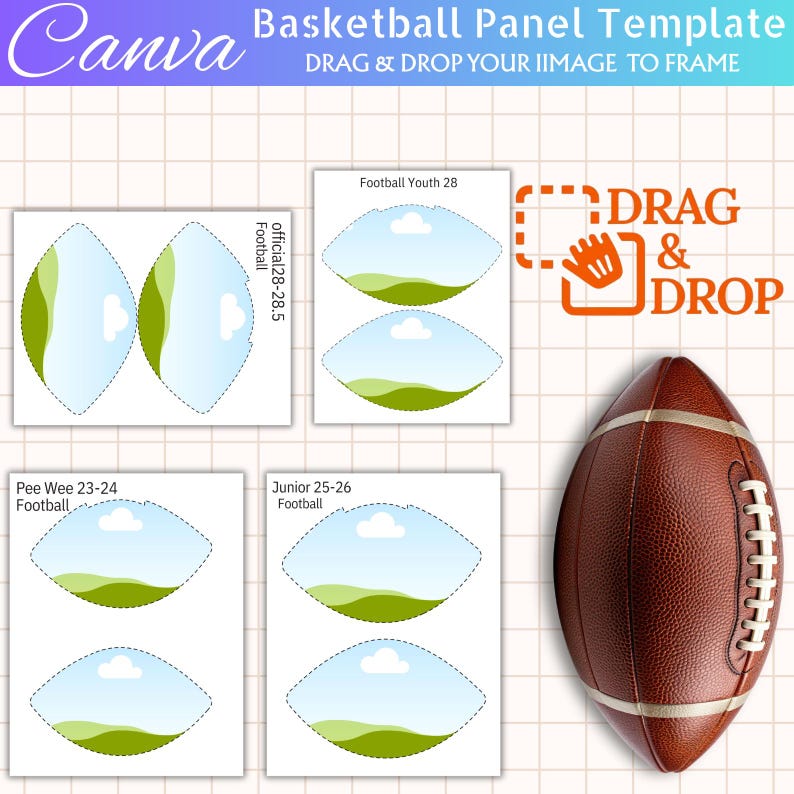 Sports Panel Canva Editable Template Bundle, Baseball, Softball ...