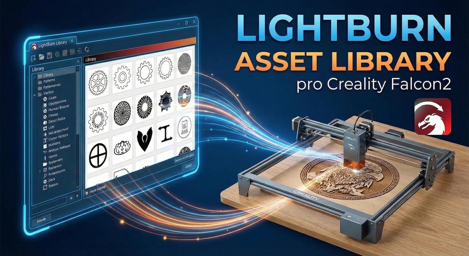 Lightburn Material Library for Creality Falcon 22-60W - Etsy