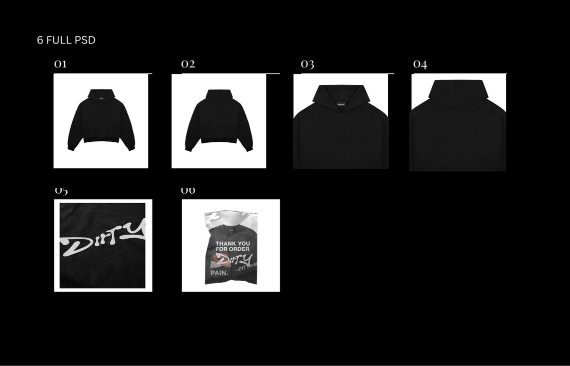 Hoodie Mockup 4K | Label Brand | Washed Effect | Front and Back ...