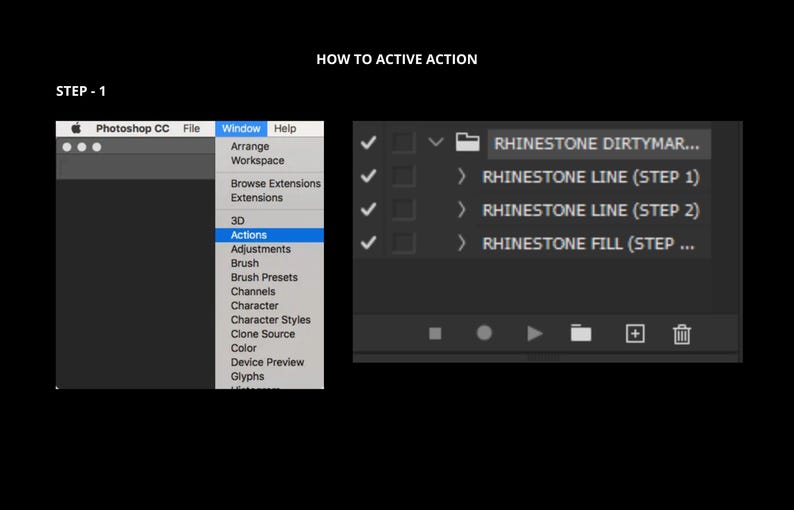 Rhinestone Action for Photoshop - Etsy