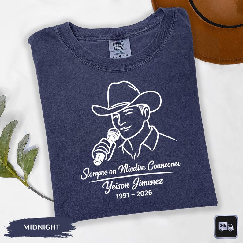 Yeison Jimenez Cowboy Shirt, Cowboy Hat and Microphone Themed ...
