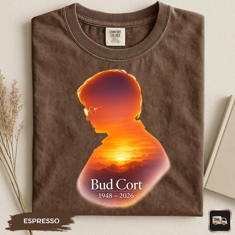 Bud Cort 1948-2026 Silhouette Shirt, RIP Walter Edward Cox Tshirt ...