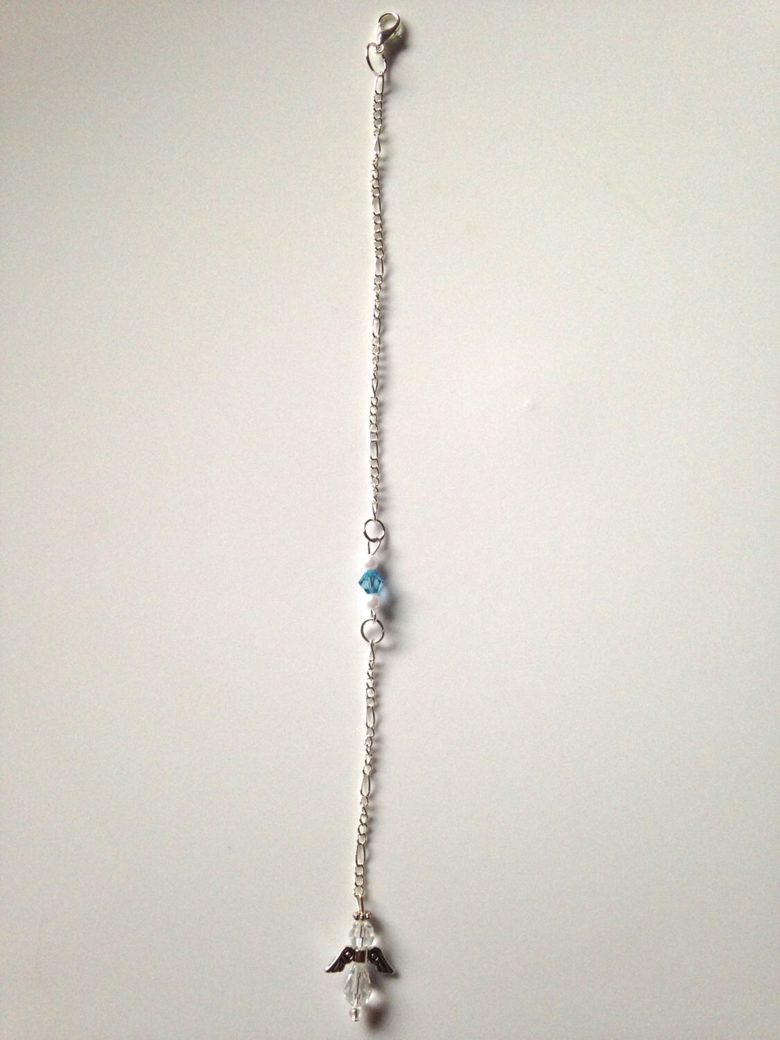 March Birthstone Guardian Angel Car Charm Made With Swarovski | Etsy