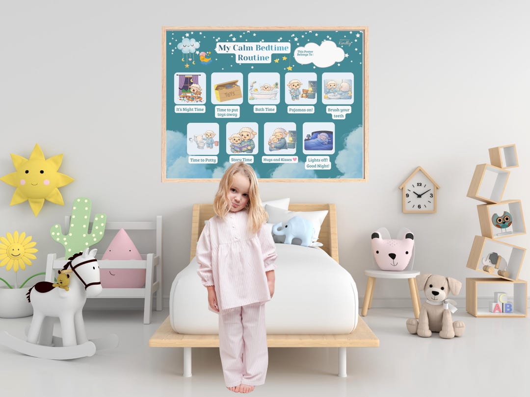 My Calm Bedtime Routine | Visual Bedtime Schedule Ages 2.5–4 ...