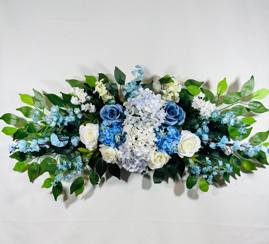Flower Wall Swag, Wedding Arch, Over Door Swag, Over Bed Swag, Table ...