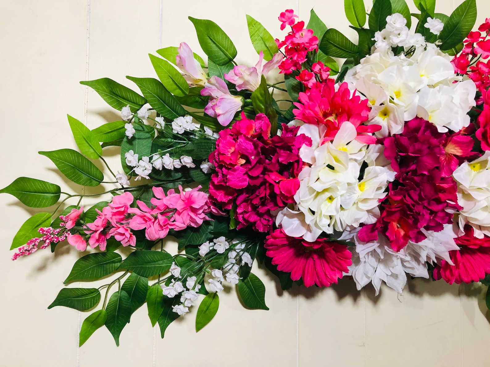 Swag Wreath Wall Decor Bedroom Decorations Floral Swag Wall | Etsy