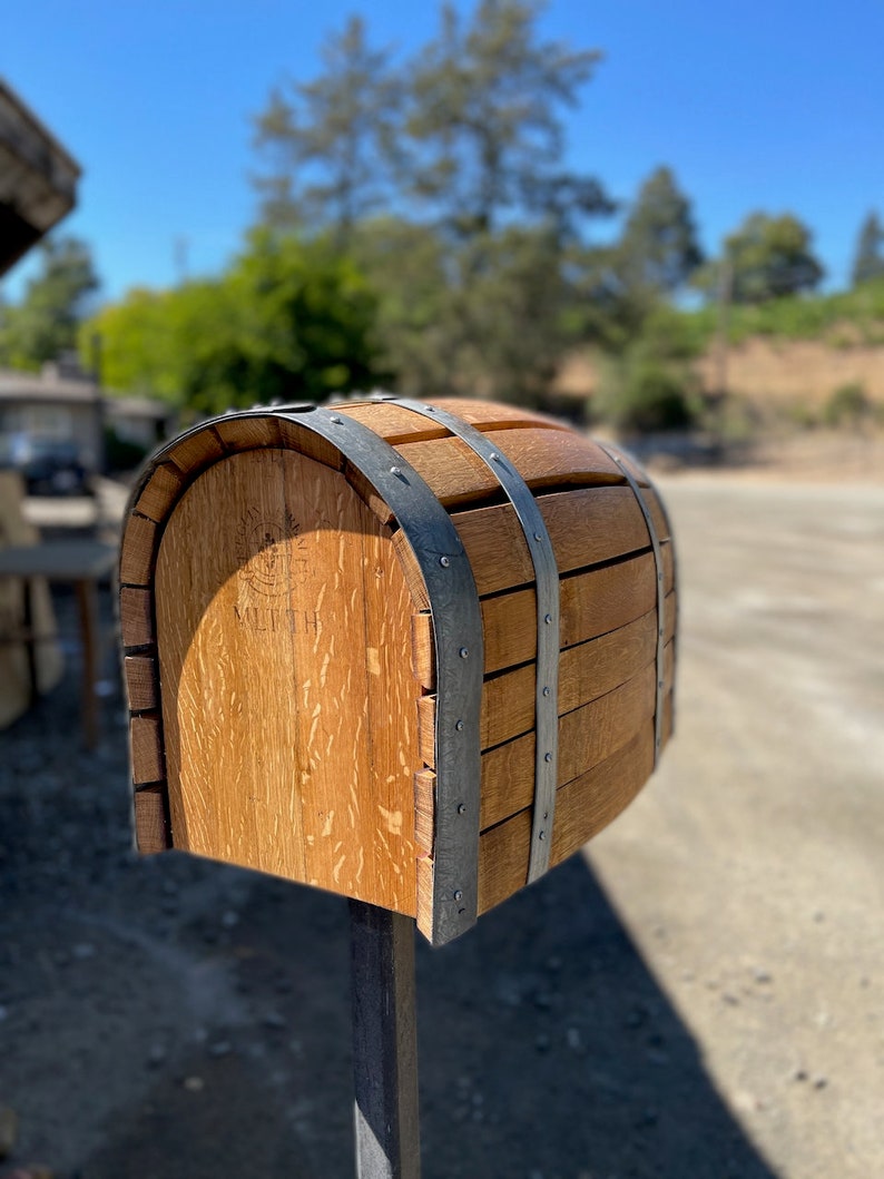 Wine Barrel Mailbox - Etsy