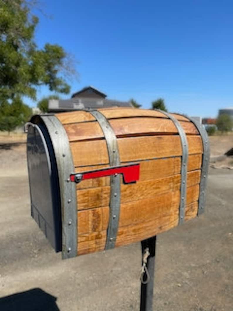 Wine Barrel Mailbox - Etsy