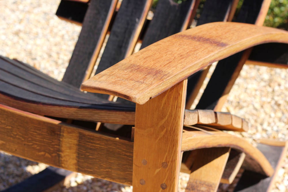 Wine Barrel Rocking Chair - Etsy Canada