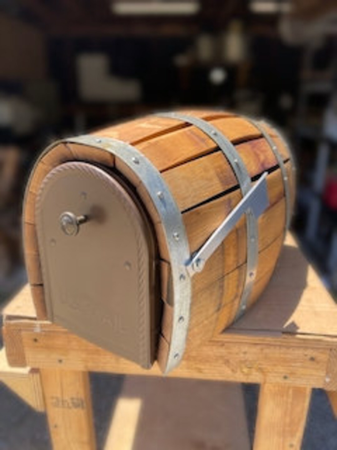 Wine Barrel Mailbox - Etsy