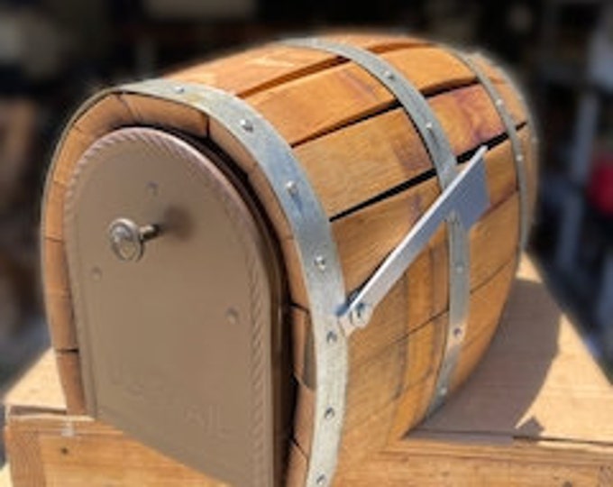 Wine Barrel Mailbox - Etsy