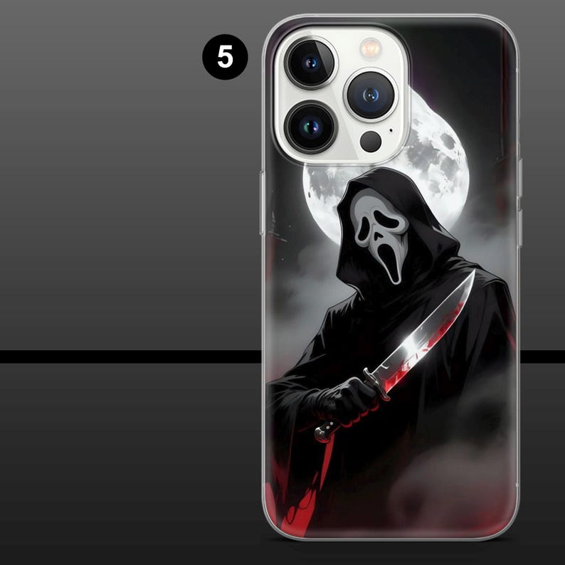 Scream Phone Case Horror Movie Ghostface Cover for iPhone 17pro, 16, 15 ...