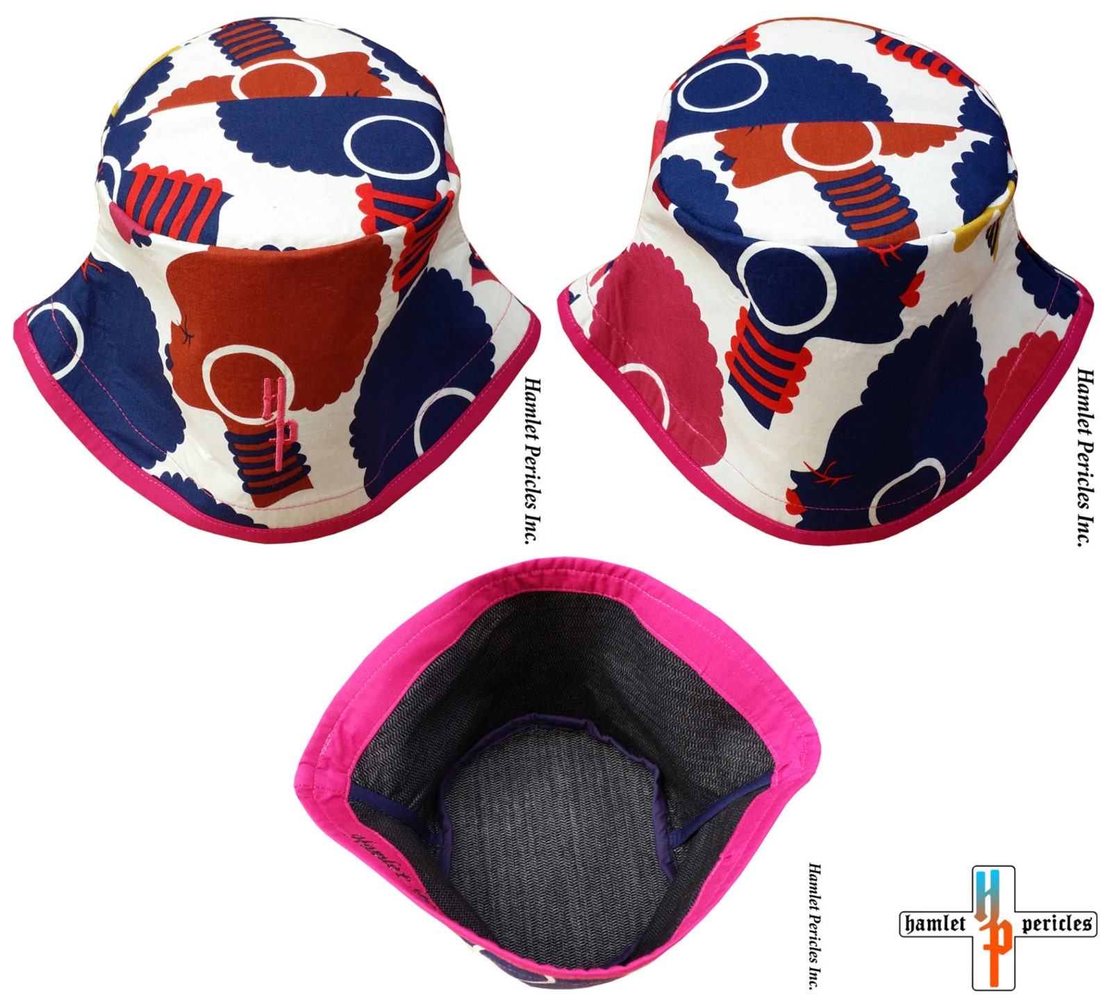 African Queen Patchwork-top Bucket Hat | Afro | Afrocentric Hat ...