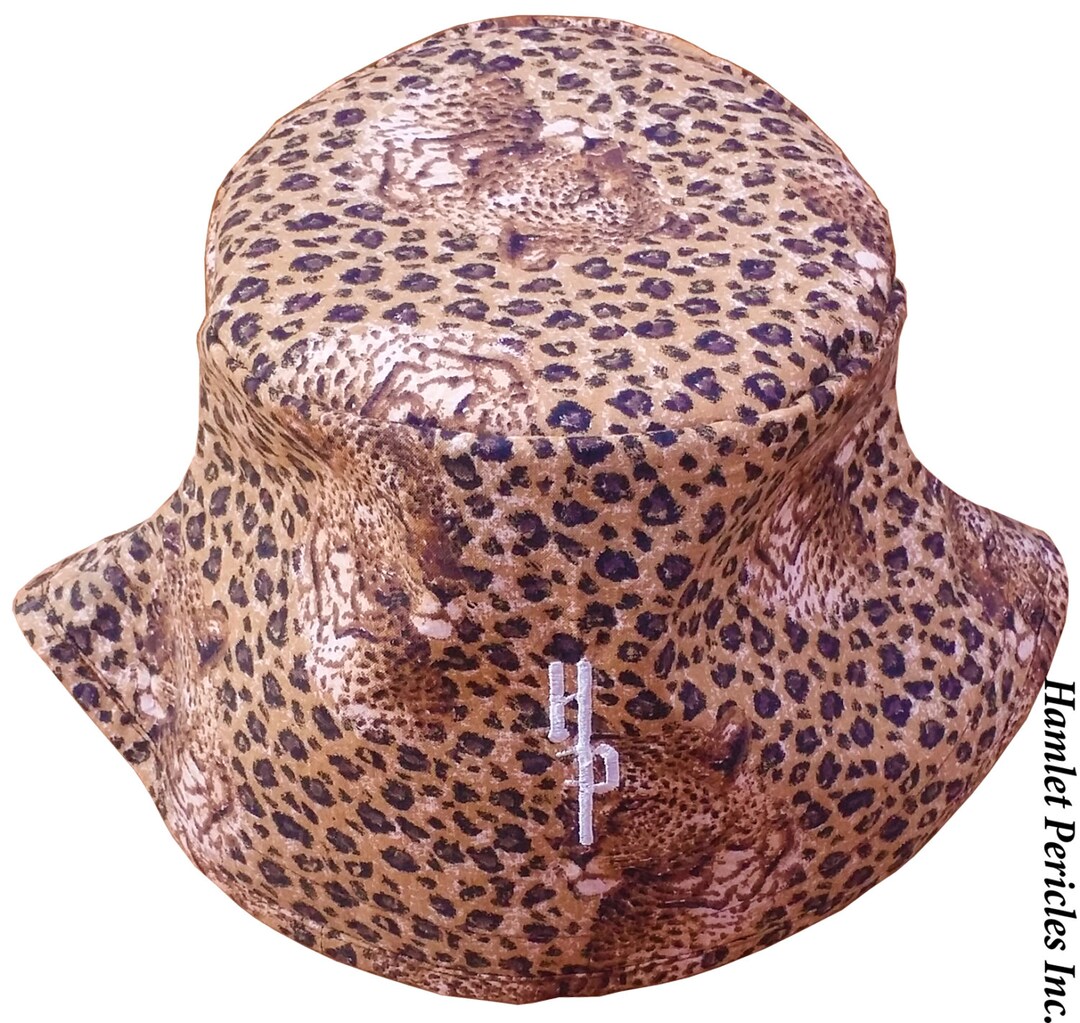 Leopard Print Unisex Bucket Hat Brown Leopard Hat Camouflage Hat Camo ...