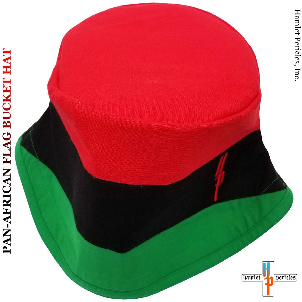 Pan-african Flag Redtop Unisex Bucket Hat XL African Hat Red, Black ...