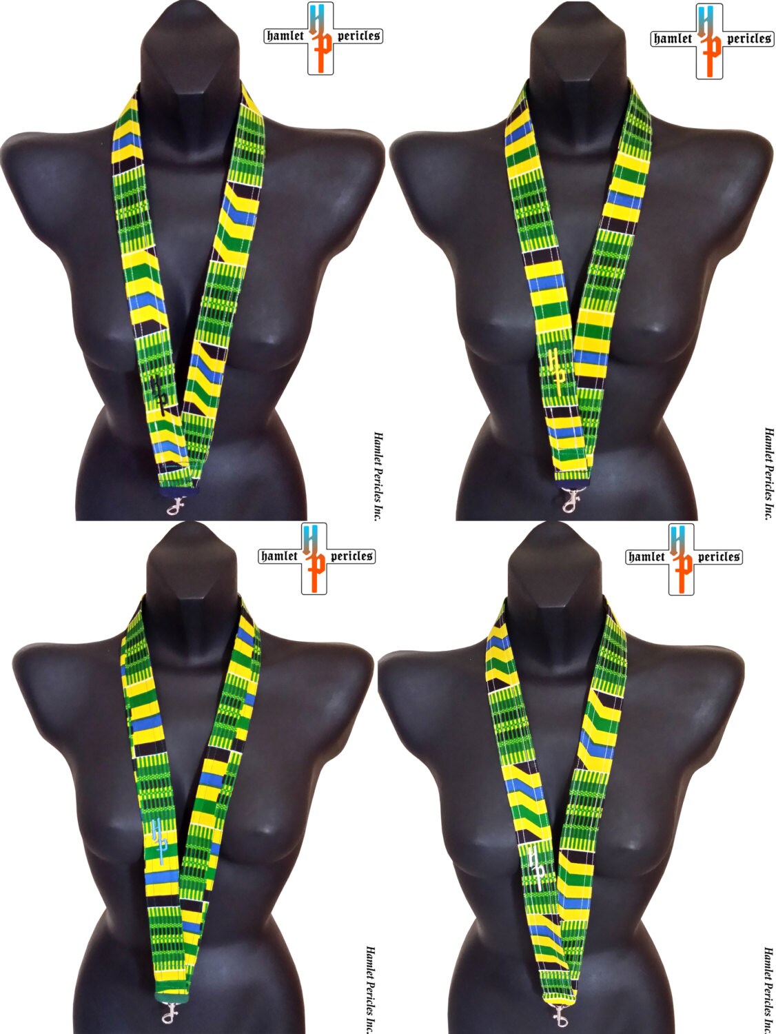 African Kente Cloth Lanyard | Embroidered Cotton Work Badge - Etsy