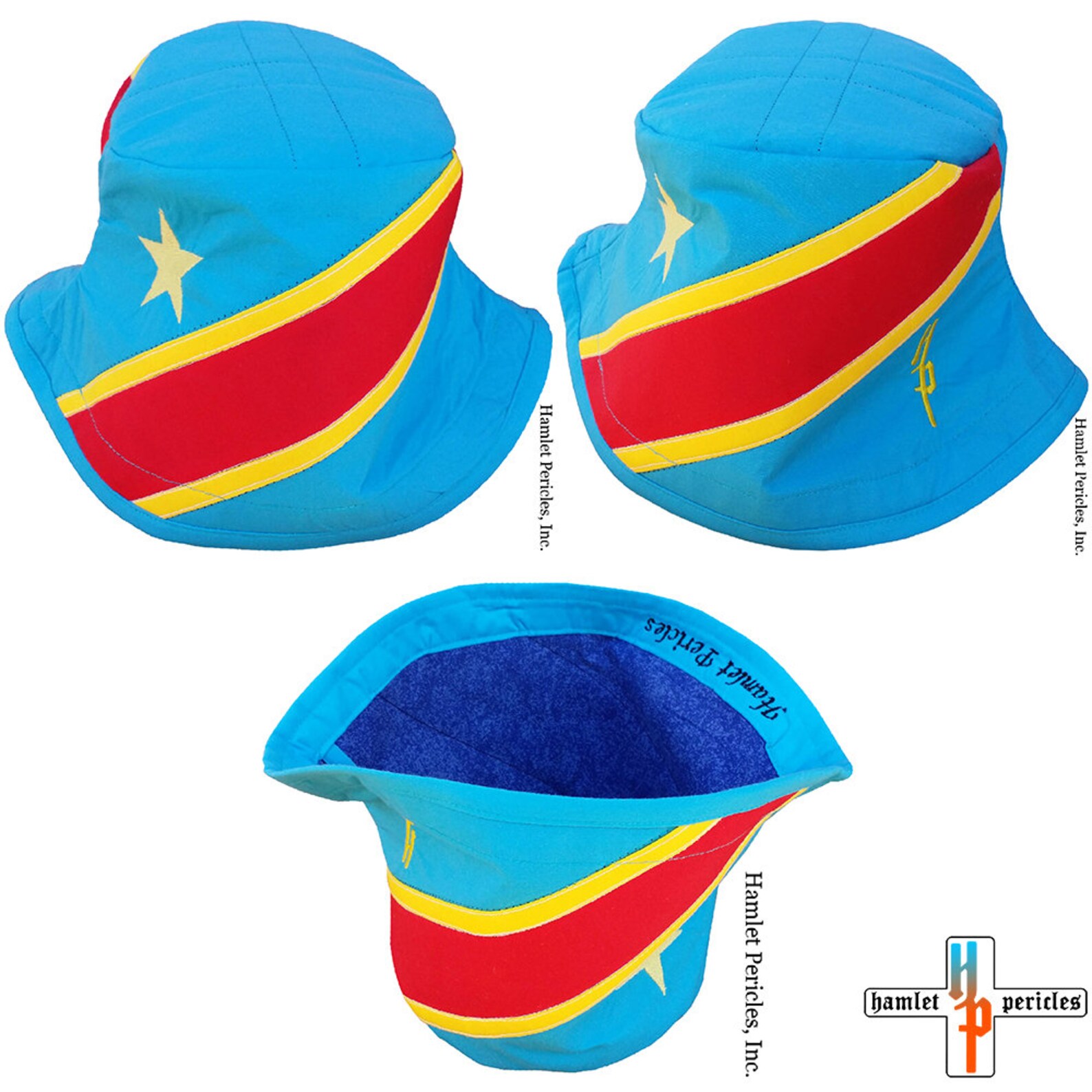 Congo Flag Bucket Hat DR Congo Flag Hat Congolese - Etsy