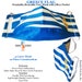 Greece Flag Face Mask W/ Filter Pocket Greek Mask Greece - Etsy