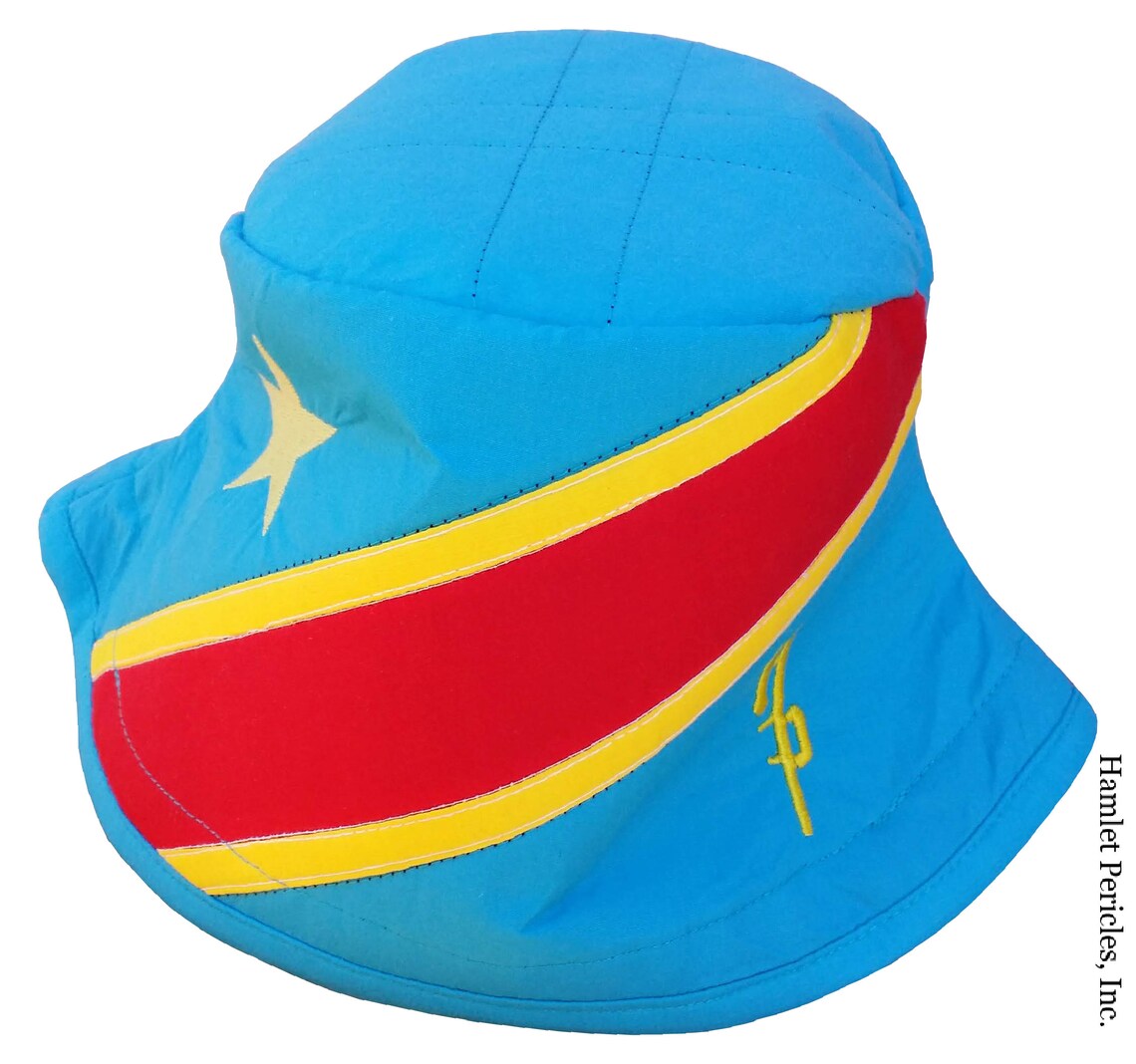 Congo Flag Bucket Hat DR Congo Flag Hat Congolese Country Hat Africa ...