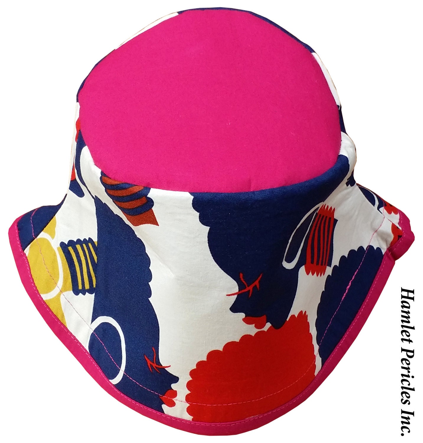 African Queen Fuchsia-top Bucket Hat Afro Natural Hair Hat African ...