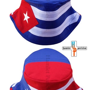 Cuba Puerto Rico Combo Flag Bucket Hat Cuba Flag Puerto Rico - Etsy