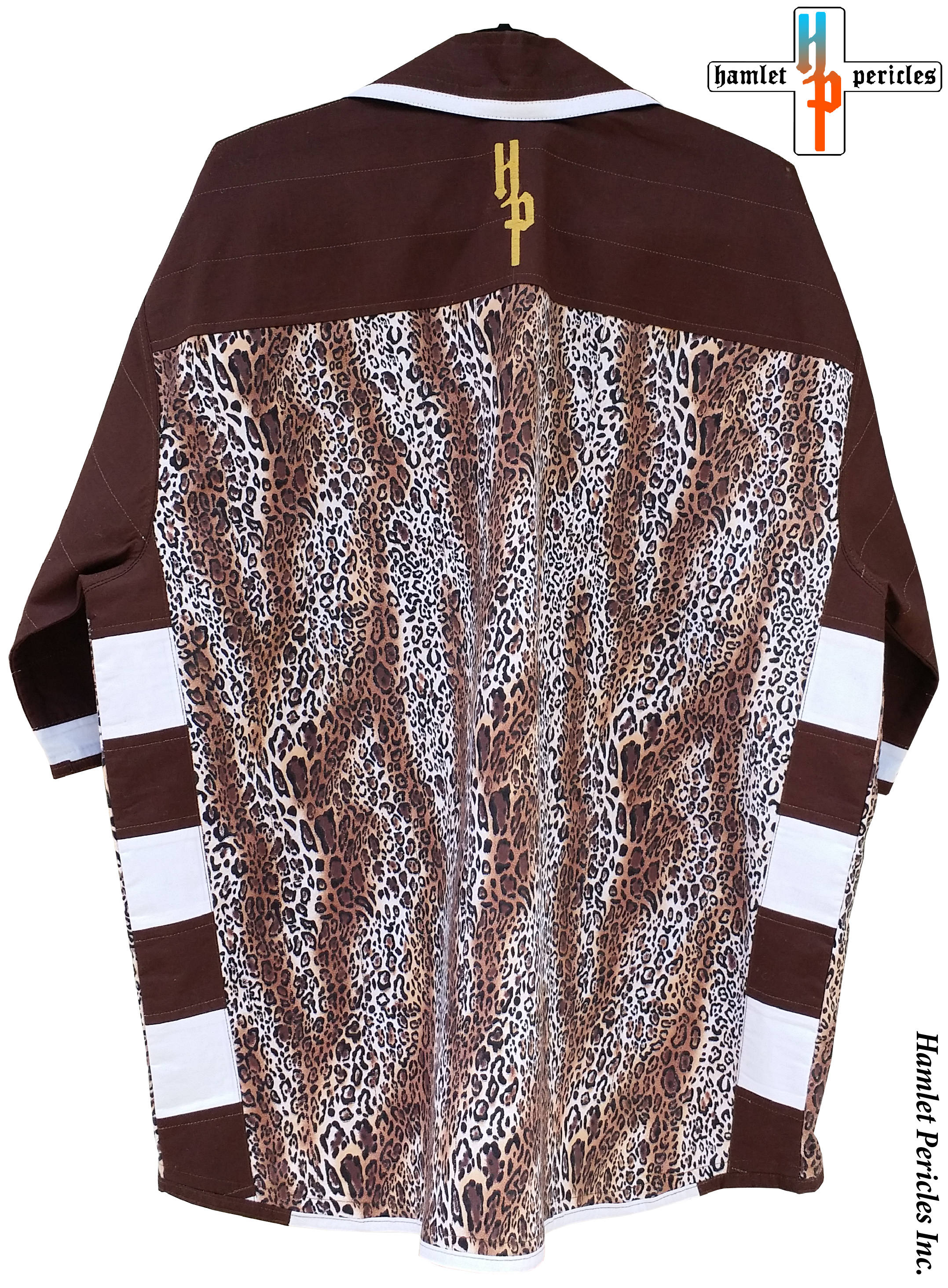 Leopard Print Men's Shirt | XXL Shirt | Big Wild Cat | Brown White ...