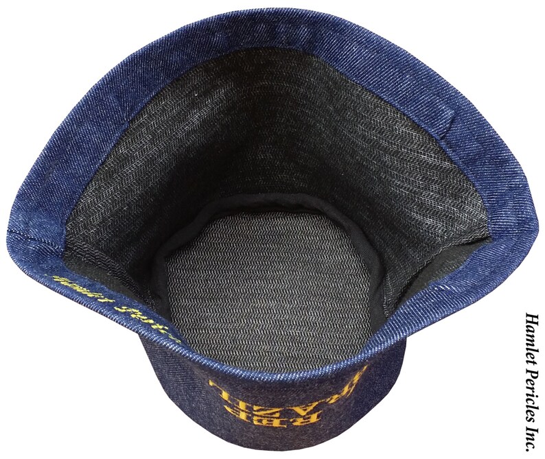Blue Denim Unisex Bucket Hat I Rep Brazil Embroidered Hat Brazil Brasil ...