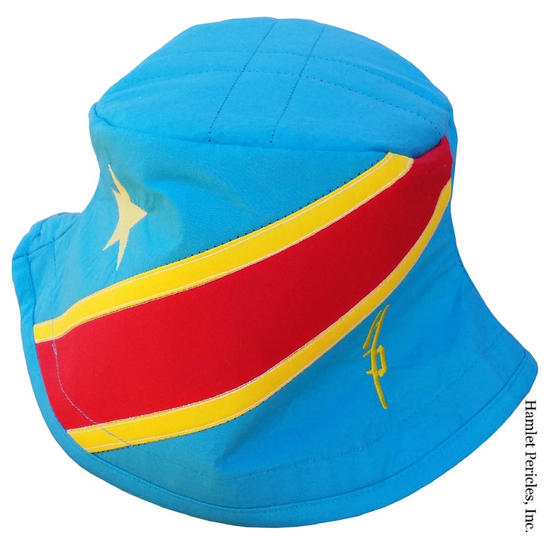 Congo Flag Bucket Hat DR Congo Flag Hat Congolese - Etsy