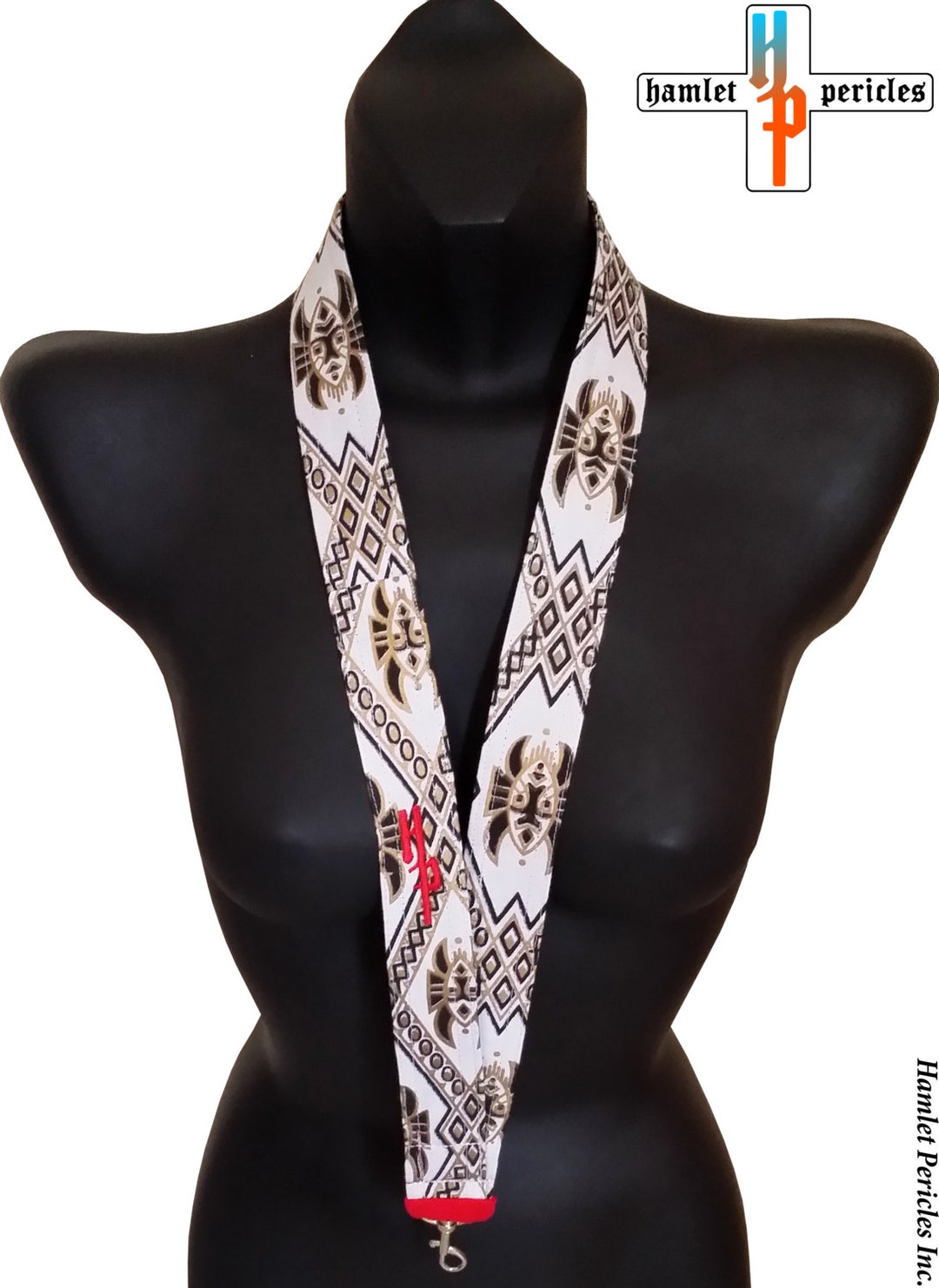 African Mask Waxprint Lanyard | Waxprint Lanyard | Personalized Lanyard ...
