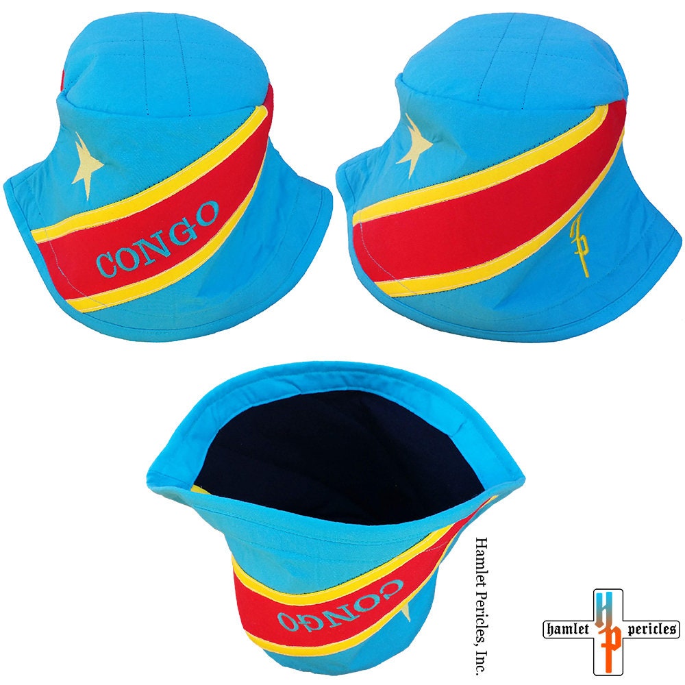 Congo Flag Bucket Hat | DR Congo Flag Hat | Congolese | Country Hat ...